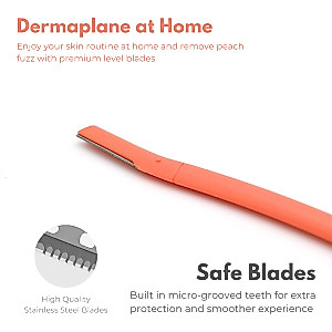 Chaosss &., Facial Fuzz-Free Razor, Eyebrow Trimmer Chaosss Co. Professional Exfoliating Dermaplaning Tool, Peach Fuzz Shaver and Multipurpose Home Skin Care for Women and Men (Pack of 4)