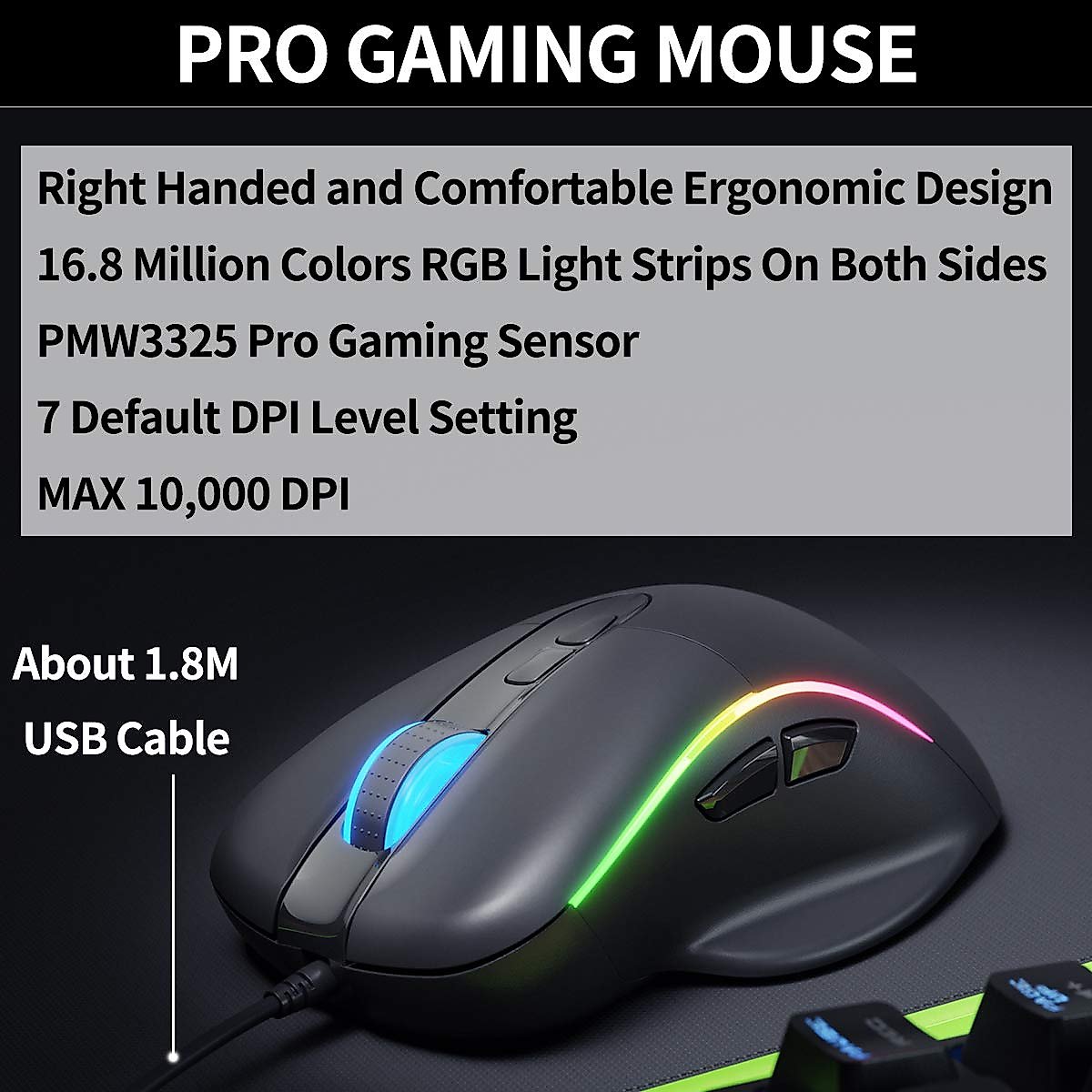 IFYOO KMAX1 Pro Wired Gaming Keyboard and Mouse Set Adapter Converter for Xbox One / PS4 / Switch / PS3 / PC(Windows/Linux) - [Included USB Sync Cable for Controller]