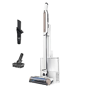 Shark WS642AE WANDVAC System, Ultra-Lightweight Powerful Cordless Stick Vacuum with HEPA Empty Base, Anti-Allergen Complete Seal, PowerFins, Self-Cleaning Brushroll & Pet Tool, White