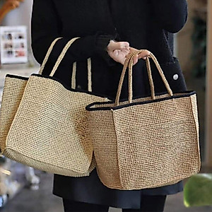 Clisil 40gram One Ball 100% Natural Fiber Raffia Yarn Navy Blue Crochet Knitting Summer Raffia Yarn DIY Bag Sun Hat Yarn Hand Knit Cotton Starw Raffia Yarn Trendy Yarn