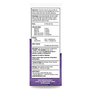 T-Relief Pet Calming Drops Natural Comfort Remedy & Nervousness Relief with Chamomile + 9 Homeopathic Stress Relieving Active Ingredients - Relaxing Herbal Blend for Dog & Cat - 1.69 oz