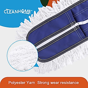 Commercial Dust Mop Pad Just Fit CLEANHOME 24" Dust Mop,Blue