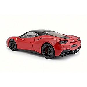 Bburago 16905R Ferrari 488 GTB Red Signature Series 1/18 Diecast Model Car