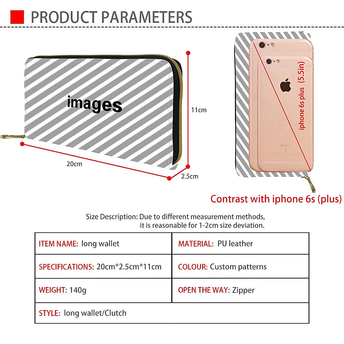 INSTANTARTS Skull Pu Leather Wallet Long Purse Women Clutch Handbag Cards Holder