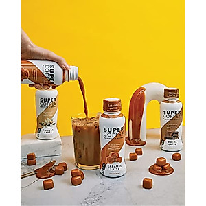 KITU SUPER COFFEE, Iced Keto Coffee (0g Added Sugar, 10g Protein, 70 Calories) [Caramel] 12 Fl Oz, 12 Pack | Iced Coffee, Protein Coffee, Coffee Drinks, Smart Coffee - SoyFree GlutenFree