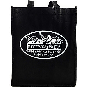 Mɑtty's Toy Stop Deluxe 51pc Giant Wood Tower Stacking Game with Storage Bag (Starts 17" Tall)