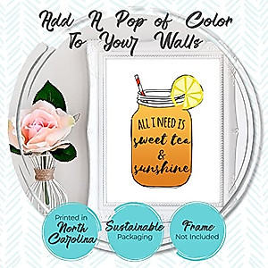 Moonlight Makers Funny Wall Decor With Sayings, Always Be Yourself Unless You Can Be A Ninja, Funny Wall Art, Room Decor for Bedroom, Bathroom, Kitchen, Office, Apartment, and Dorms (8"x10")