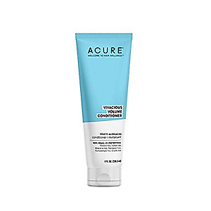 Acure Vivacious Volume Conditioner | Mint & Echinacea Volume Regimen: Lift and Nourish Fine, Fragile Hair for Fullness and Body, 8 Fl Oz