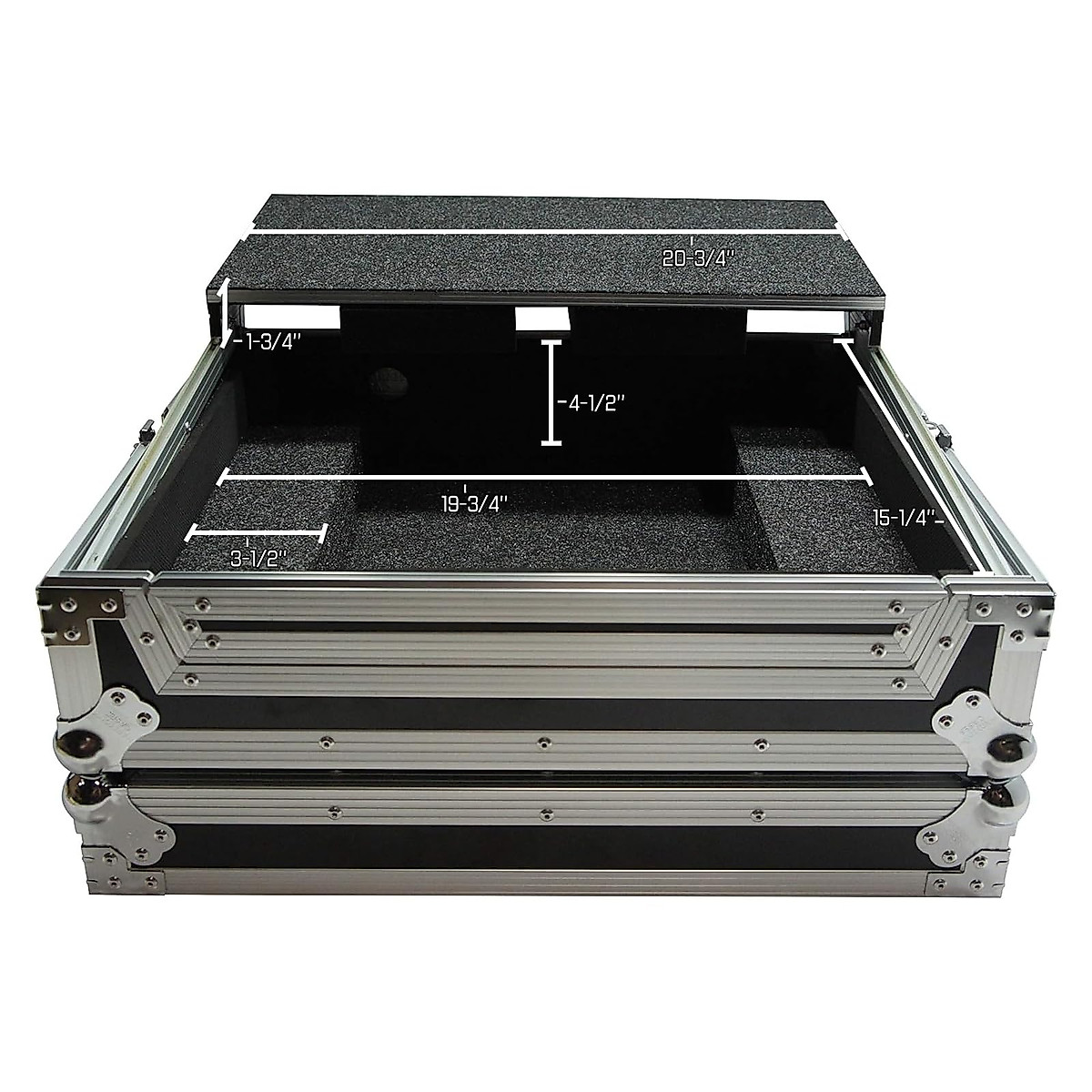 Harmony HCDJ202LT Flight Glide Laptop Stand DJ Custom Case Compatible with Roland DJ-202 New