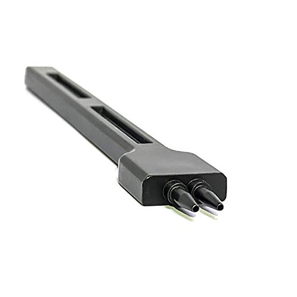 Citian Leather Round Hole Punching Tool 5mm 2/4/6 Claw Tooth Set for DIY Leather Craft (Black)