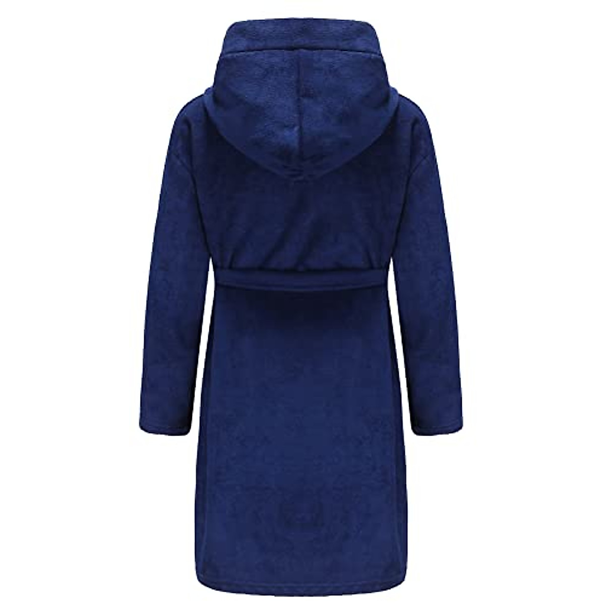 E.W Apparel Kids Boys Girls Hooded Towelling Bathrobe Dressing Gown 100% Cotton Terry Towel Soft Terry Cloth Robe 5-16 Years(Navy,7-8 Years), 2022-09-13