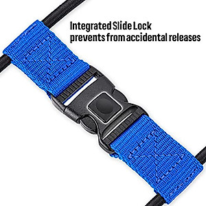 PAHTTO Trash Can Lock 2PCS, Lid Lock for 30-50 Gal Outdoor Garbage Cans, Heavy Duty Bungee Cord Garbage Can Lock for Animals, Squirrels, Dogs, Raccoons