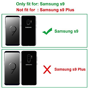 BENTOBEN Samsung Galaxy S9 Case, Slim Silicone | 360° Ring Holder Kickstand | Support Car Mount | Soft Rubber Shockproof Bumper Protective Non-Slip Case for Samsung Galaxy S9 5.8" (2018), Dark Green