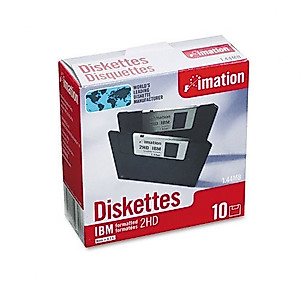 imation Products - imation - 3.5" Diskettes, IBM-Formatted, DS/HD, 10/Box - Sold As 1 Box - Cost effective. - Low torque reduces diskette drive wear. - Antistatic design. - Formatted. -