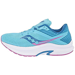 Saucony Women's Axon Road Running Shoe, Blaze/Royal, 10