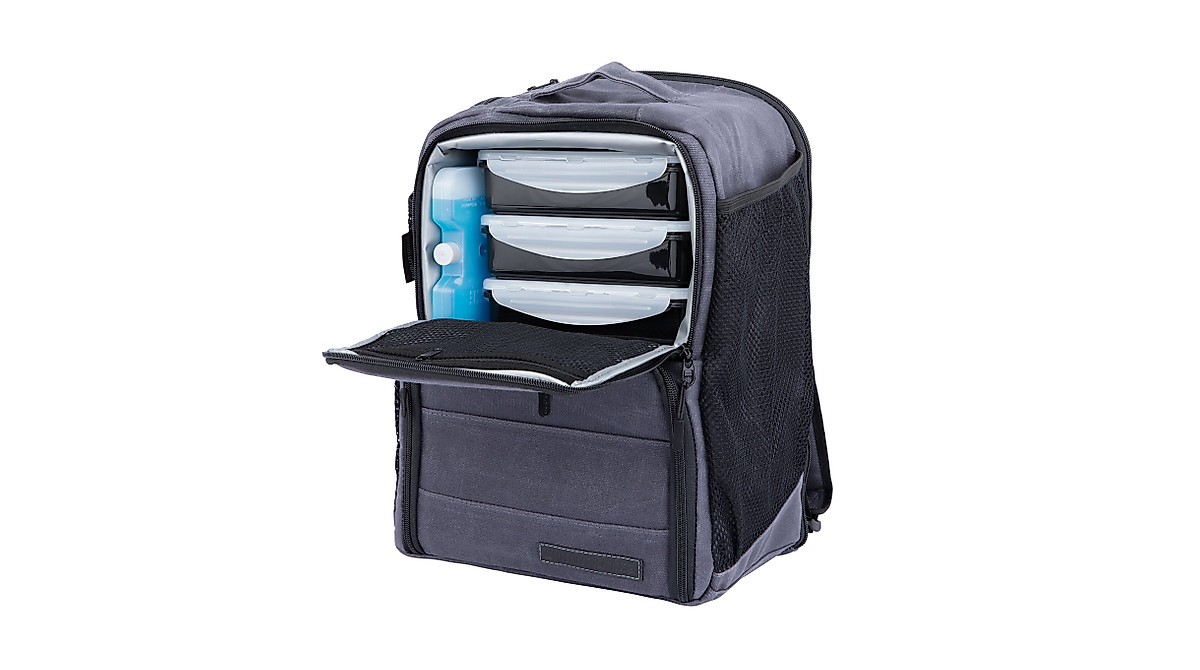 Evolutionize EDC Meal Prep Backpack with 6 Meal Containers
