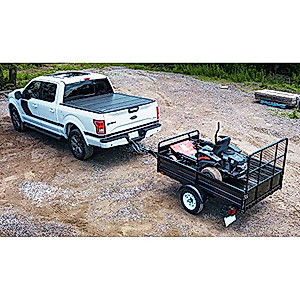 Detail K2 MMT5X7-DUG 5 ft. x 7 ft. Multi Purpose Utility Trailer Kits with Drive Up Gate (Black Powder-Coated)