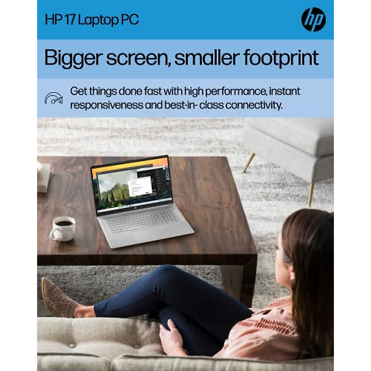 HP 17-inch Laptop, 11th Generation Intel Core i5-1135G7, Intel Iris Xe Graphics, 8 GB RAM, 512 GB SSD, Windows 11 Home (17-cn0026nr,Natural Silver) (Renewed)