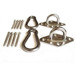 MHMYDZ 1000 lb Capacity Heavy Duty Hammock Hanging kit Ultra Durable Hammock Hooks Carabiners for Hammock Stand Hammocks Swing Chair,Multiple Indoor Outdoor Suspension Ceiling Hooks