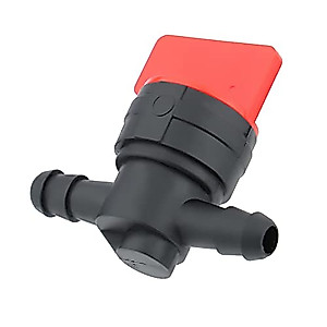 Wellsking 494768 698183 1/4" Fuel Hose Gas Inline Straight Cutoff Shut Off Valve Clamp for 493960 283207 95162S 07-406 AM36141 AM107340 54-3150 1-603770 Fuel Shut Off Valve