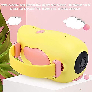 IW.HLMF USB Children Digital Camera AI Intelligent Video Camera Camera with Multiple Cute Cartoon Photo Stickers Support 2000/2003/Me/XP/Vista/Windows 7/Mac OS(Pink) Gift