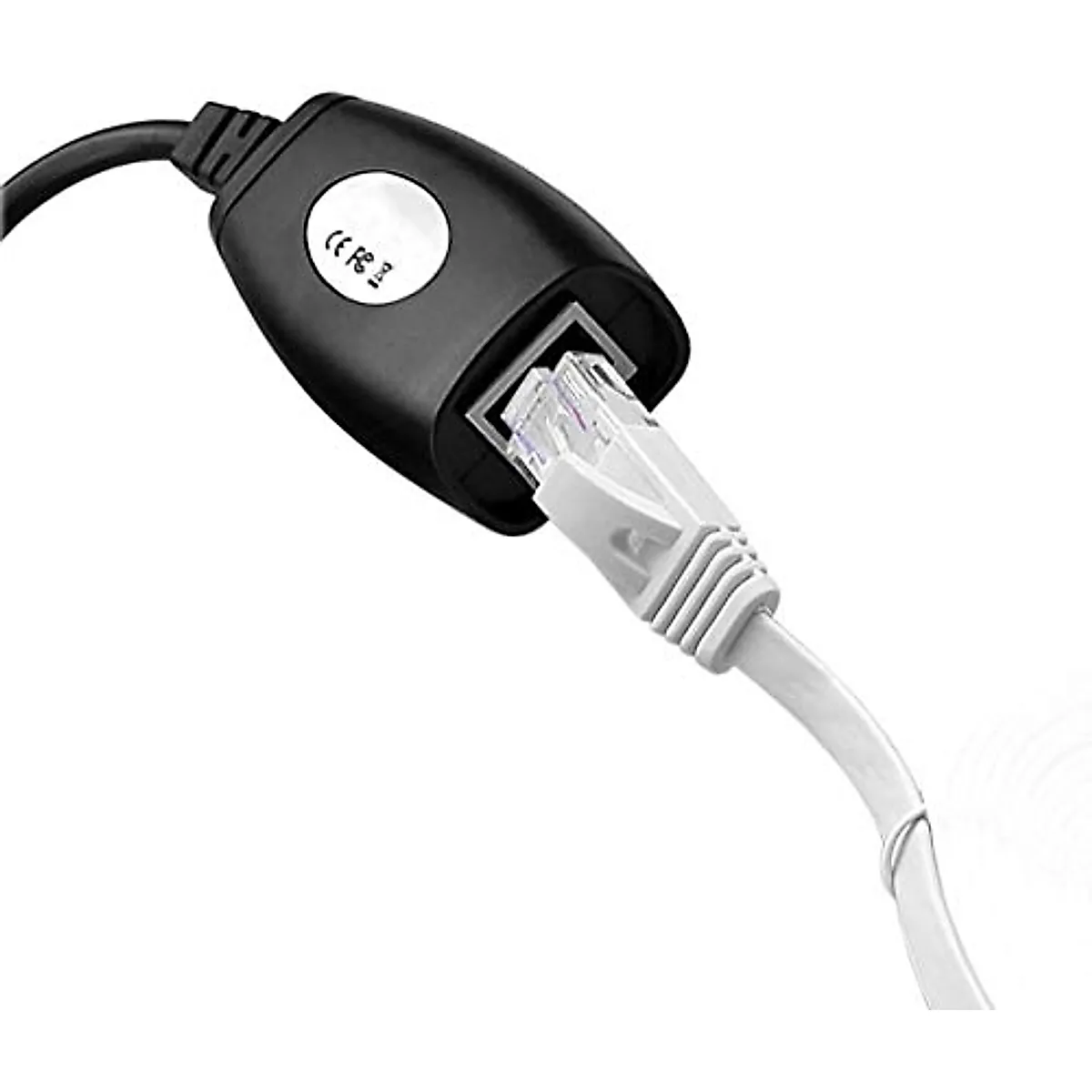 USB (Male) to RJ45 + USB (Female) USB Over Cat5/5e/6 Extension Adapter RJ45 -Up to 150ft Length