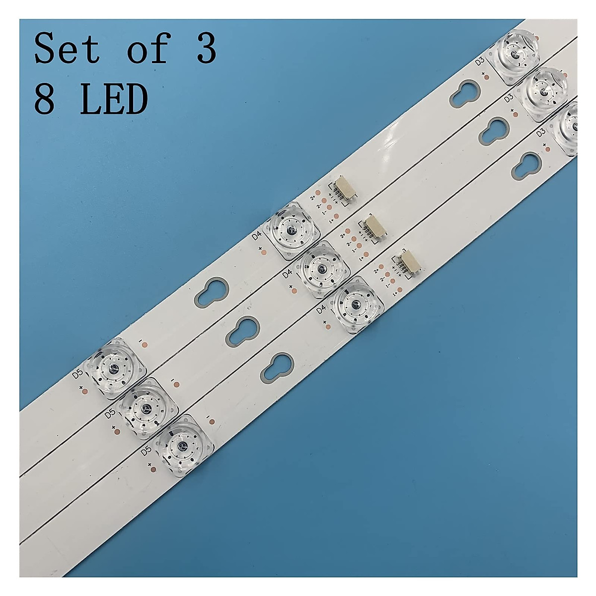 ALMVIS D43A810 U43P6046 Led Backlight L43P1-F 4C-LB4308-ZM02J TOT_43D2900_3X8_3030C_d6t-2d1_4S1PX2 Rev.V2 TV 8 Lamps 6V Fit for TCL LED TV Backlight