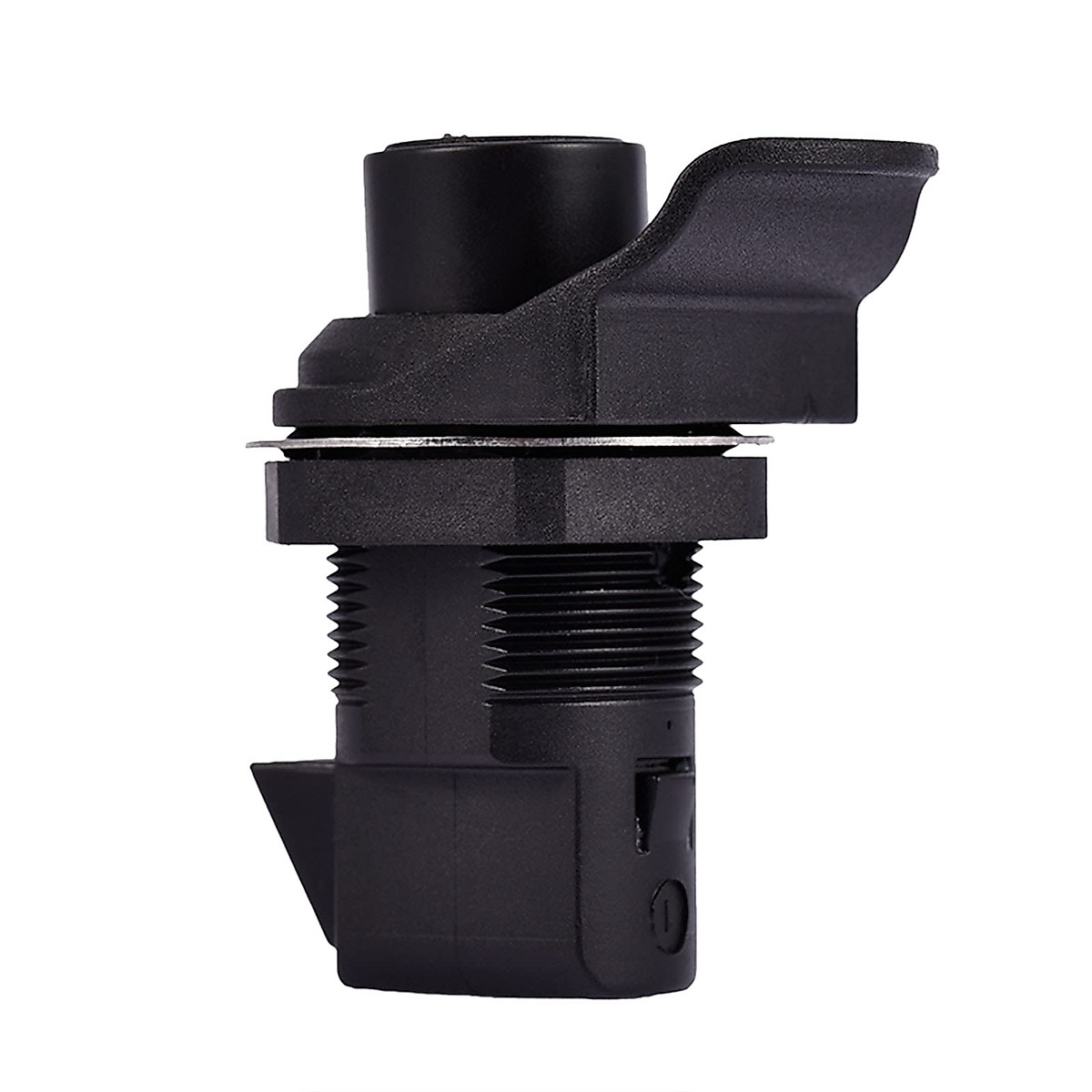 KingBra Locking Push Button Latch, Plastic Push to Close Latch for Marine Boat Box, Glovebox, Radio Box, Electronic Box 0.0"- 0.4" Door Panel