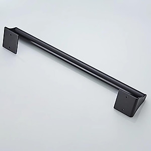 Space Aluminum Grab Bars Heavy Duty Shower Handle Bathroom Balance Bars Grab Bar Hand Rail Support Assist Bath Handles for Handicap Elderly Injury (Color : Black, Size : 40cm)