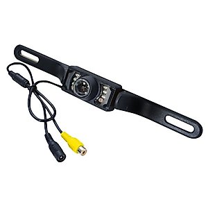 Pyle - plcm10 - pyle plcm10 license plate mount rear view camera wide angle color camera