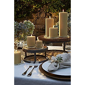 Hand-Rolled Beeswax Votive Candles 4pk - By Little Bee of Connecticut