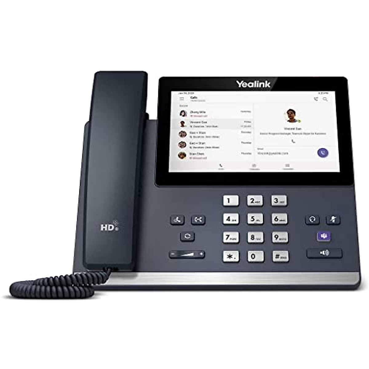 Yealink MP56-TEAMS Edition Desk IP Phone [5 Pack] 7 inch (800 x 480) capacitive Touch Screen, PoE, Power Adapter Not Included