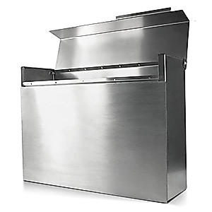 Stainless Steel Wall Mounted Mailbox, Custom Mailbox, Herman Mailbox by Movo Home (Large)
