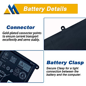 Mobik V6W33 4-Cell 54Wh Laptop Battery Replacement for Dell Inspiron 3511 3510 3520 3515 5310 5410 5418 5510 5515 5518 5625 5630 5635 Latitude 3320 3420 3520 Vostro 3515 3525 5620 Series TN70C G91J0