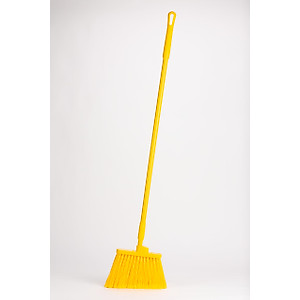 SPARTA 41225EC04 Fiberglass Broom Handle, Mop Handle, Replacement Handle With Acme Threaded Tip For Commercial Cleaning, 48 Inches, Yellow