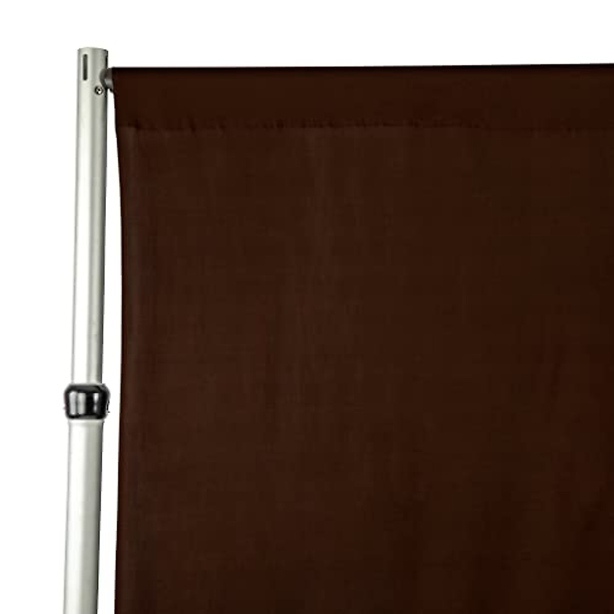 CVL Spandex 4-Way Stretch Photo Backdrop Drape Curtain w/4" Rod Pockets Stretchable&Lightweight 14Ft X 60"(1 Panel Only) Chocolate for Wedding, Trade Show, Party, Gift Opening Stage Backdrop Décor