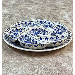 IstanbulArtWorkshop Turkish Breakfast Bowl Set, Handmade Ceramic Set, Tapas Serving Set, Mezze Set, Turkish Ceramic Food Serving Set, Snack Serving Set