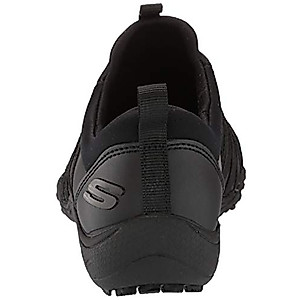 Skechers womens Slip on Athletic Food Service Shoe, Black, 7.5 US
