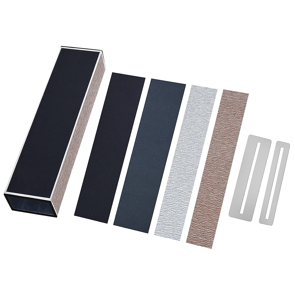 Guitar Fret Sanding Leveler Beam Leveling Bar with Self-adhesive Sandpaper, Fingerboard Guard Protectors, Replacement Sanding Paper, Guitar Fingerboard Luthier Tools for Guitar Bass