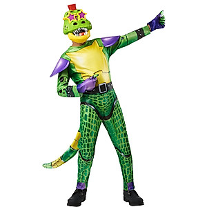 Rubies Child's Five Nights at Freddy's Montgomery Gator Costume for Themed Parties and Halloween, As Shown, X-Large