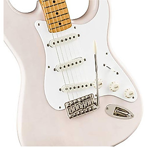 Squier Classic Vibe 50s Stratocaster Electric Guitar, with 2-Year Warranty, White Blonde, Maple Fingerboard