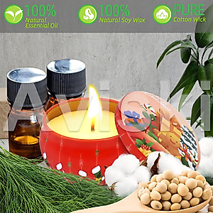 12 PCS Christmas Scented Candles, 2.5OZ Jar Candles, 12 Christmas Fragrances Candle Set for Women, Mom, Grandma, Godmother, Coworker, Teacher