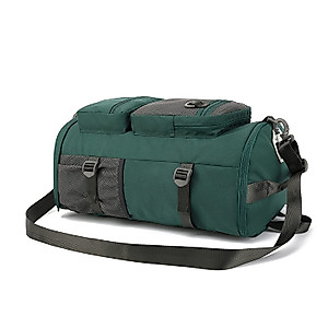Gym Duffle Bag Backpack 4-Way Waterproof with Shoes Compartment for travel Sport Hiking laptop (Green) XL