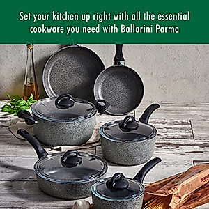 BALLARINI Parma by HENCKELS 10-pc Nonstick Pot and Pan Set, Made in Italy, Set includes fry pans, saucepans, sauté pan and Dutch oven with lid