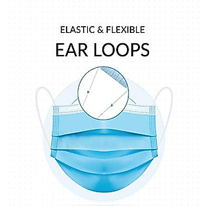 TATUBE 50Pcs Mouth, Disposable Face Mask for Unisex Outdoor, Protection Anti Dust Mask