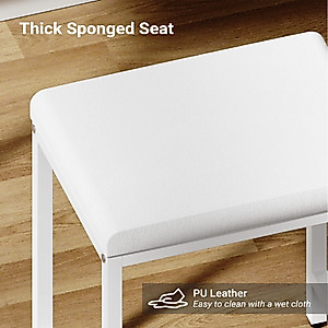 SUPERJARE Vanity Desk, Makeup Vanity with Lighted Mirror, White Desk with Drawers, 35.4 Inches Makeup Vanity Desk with Lights, for Bedroom, White