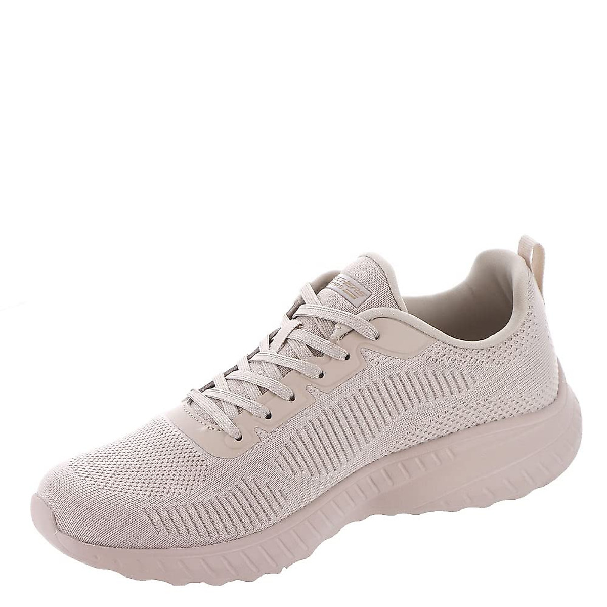 Skechers Women's Bobs Squad Chaos – Face Off Sneaker, Nude, 8.5