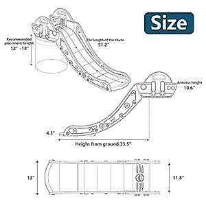 Couch Slide for Kids can be Used with beds, Stairs, Bedside Tables, and Stairs. Suitable for Toddlers, Boys and Girls. The Maximum Load-Bearing Capacity is 220LBS. Easy to Install
