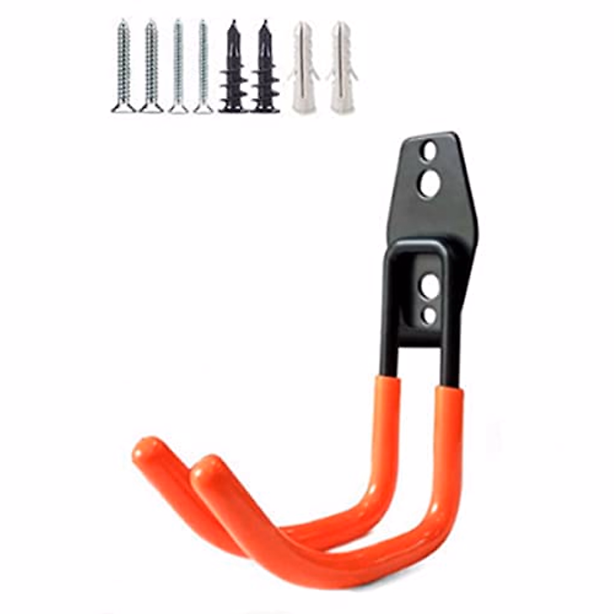 zoele Wall Mount Baby Stroller Hanger, Baby Stroller Rack Holder, Baby Stroller Wall Hook, Garage Power Tool Hanger Wall Hook, Steel Garage Tool Storage Organizer Utility Hooks (Orange)