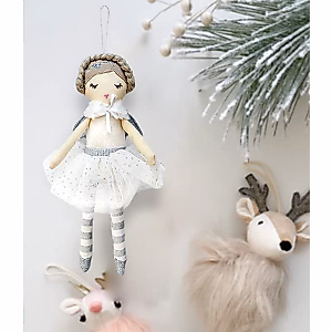 Mon Ami Christmas Decoration White Snow Angel Doll Ornament, Cute Angel Doll Home Décor, Holiday Decor, Christmas Decor, Hanging Pendant, 10IN